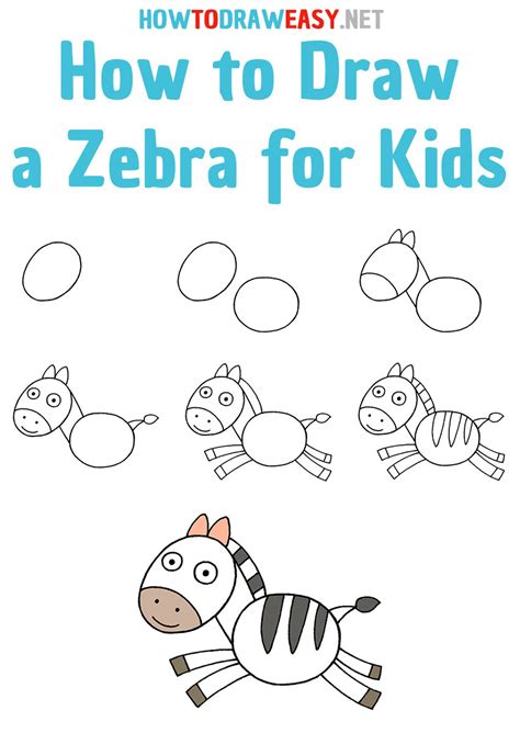 How To Draw A Realistic Zebra Step By Step