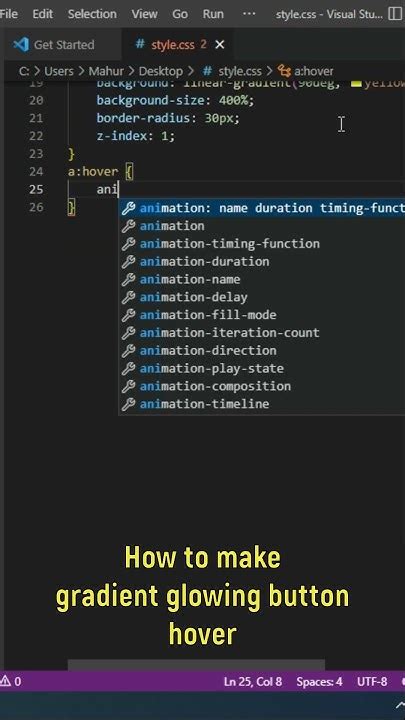 How To Create A Glowing Gradient Button Hover Effect With Html And Css
