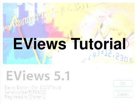 Ppt Eviews Tutorial Powerpoint Presentation Free Download Id3581704