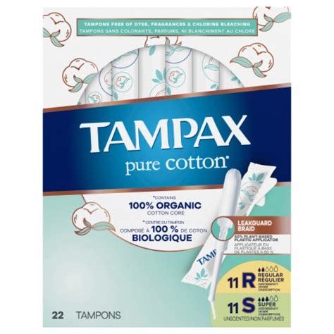 Tampax Pure Cotton Tampons, 22 ct - Kroger