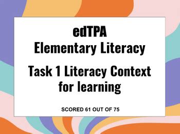 EdTPA Elementary Literacy Task Context For Learning By Ms Casey S Classroom