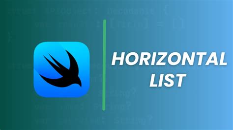 Swiftui Beginner Tutorial Horizontal Listview Youtube