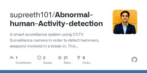GitHub Supreeth Abnormal Human Activity Detection A Smart Surveillance System Using CCTV