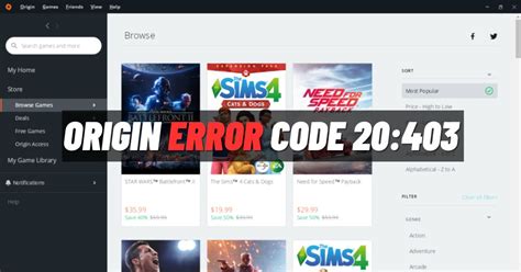 Origin Error Code 20403 How To Fix Viraltalky