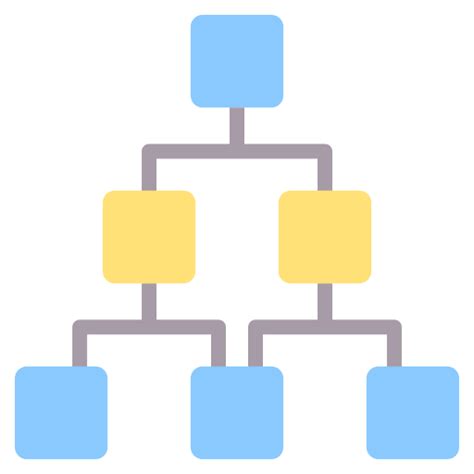 Hierarchical Structure Generic Color Fill Icon Freepik