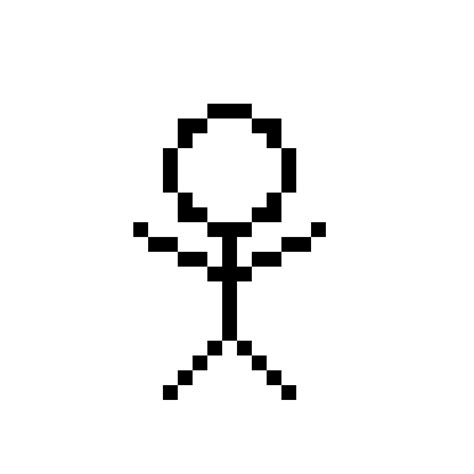 Pixilart Stickman Walking By Flora Pixi