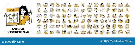 Workflow And Career Outline Icons Collection Career Workflow Jobs Skills Success