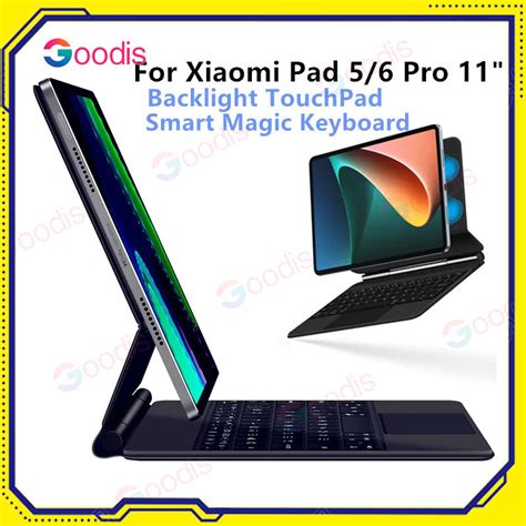 Magnetic Wireless Keyboard For Xiaomi Pad 5 6 Pro 11 6S Pro 12 4 Smart Cover Backlit Touchpad