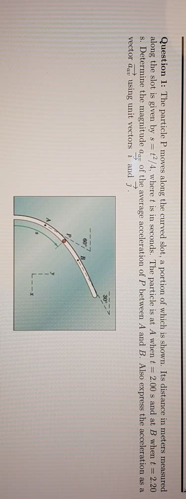 Solved Question The Particle P Moves Along The Curved Chegg Com