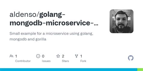 Github Aldensogolang Mongodb Microservice Example Small Example For