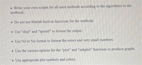 Solved • Write Your Own Scripts For All Used Methods