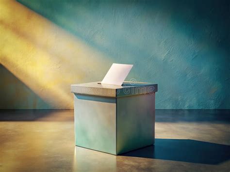 Modern Minimalist Election Ballot Box Banner An Abstract Voting