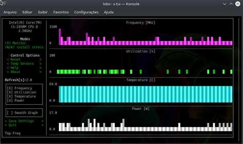 monitor de hardware s tui para o linux