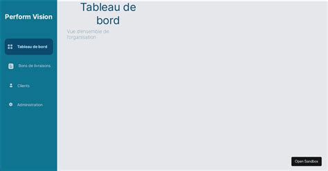 Dashboard Example Codesandbox