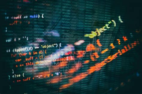 Premium Photo Css Javascript And Html Usage Monitor Closeup Of