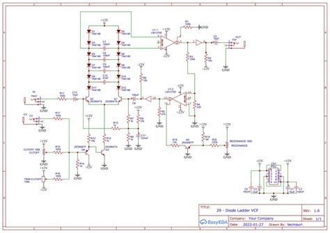 Diode Ladder Vcf With No Pcb 38 Steps Instructables