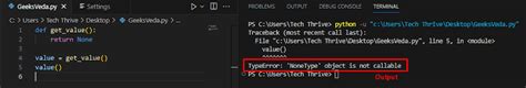 Fix Typeerror Nonetype Object Is Not Callable In Python