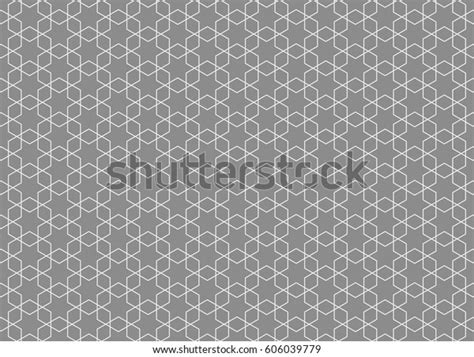 Seamless Geometrical Pattern Interlocking Hexagons Stock Vector Royalty Free 606039779