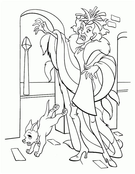 Cruella Devil Coloring Pages