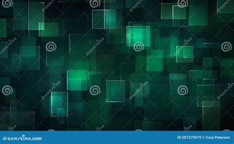 4 Dimensional Hypercube Tesseract Rotating In Outer Space And Stars Abstract Background