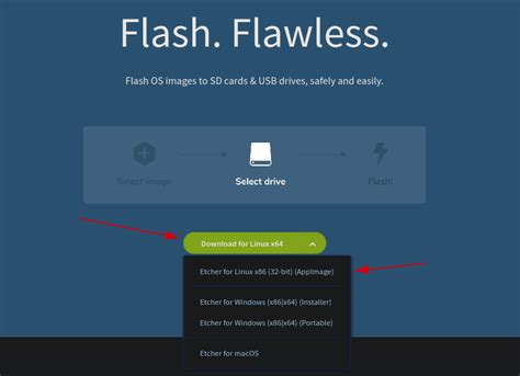 Install And Use Etcher On Linux For Making Live Linux Usb