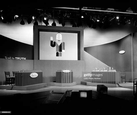 Cbs Television Game Show To Tell The Truth Photographs Of The Set