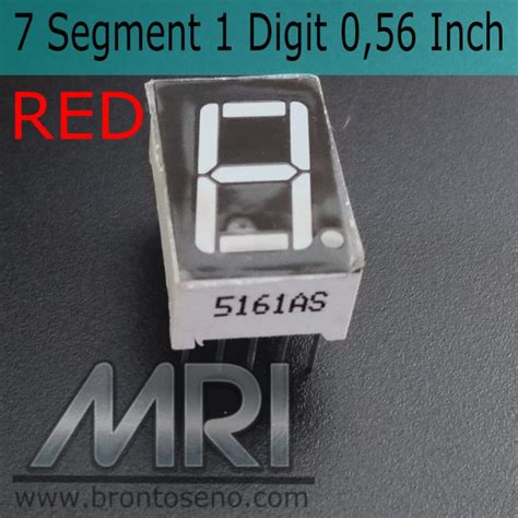 1 Digit Seven Segment Led 7 Segment 056″ Red Common Anode