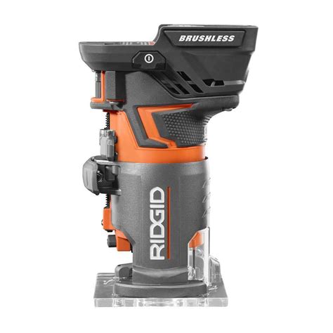 Ridgid R860443b 18v Octane Brushless Cordless Compact Fixed Base Router With 1 4 In Bit Round