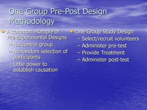 Ppt One Group Pretest Post Test Design Powerpoint Presentation Free
