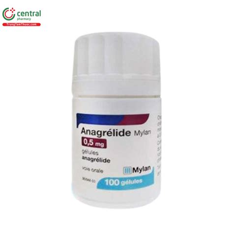 Thuốc Anagrelide Mylan 05mg điều Trị Tăng Tiểu Cầu Do U Tăng Sinh Tủy