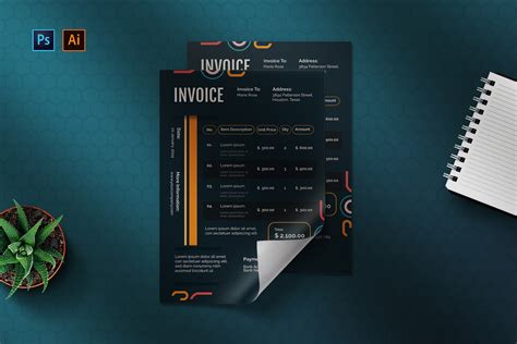 Matrix Invoice Template Graphic By Streakside Creative Fabrica