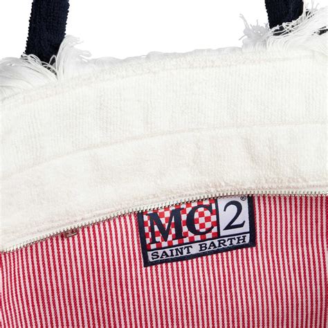 Mc2 Saint Barth Vanity Terry Shoulder Bag With Alassio Embroidery Mc2