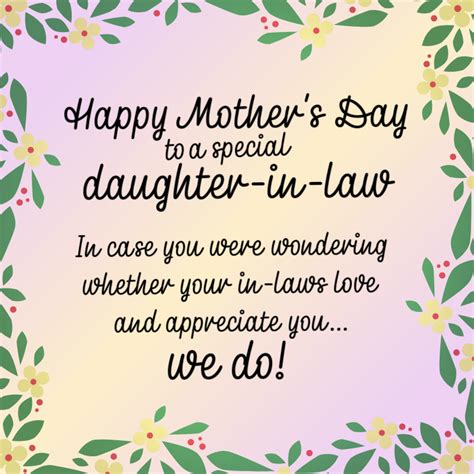 Amazing Mothers Day Messages For Your Daughter In Law