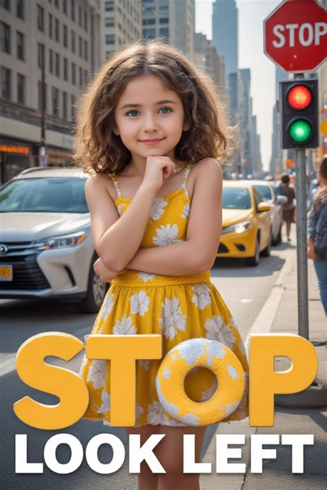 traffic safety poster tensor art