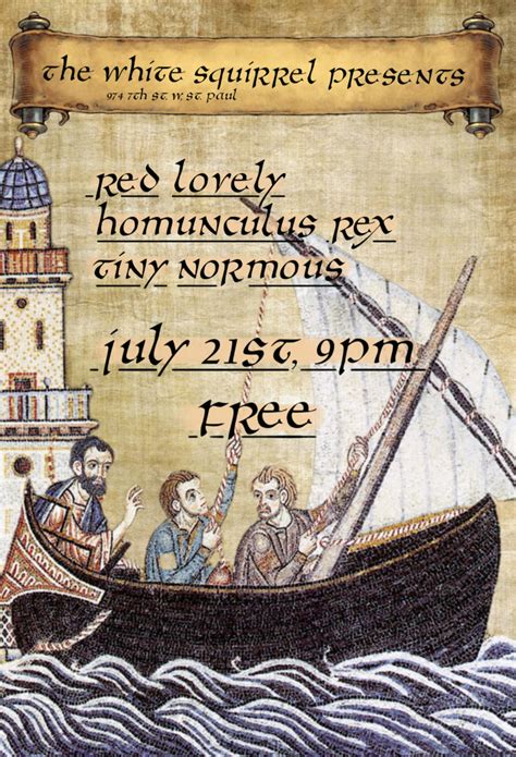 Homunculus Rex W Red Lovely Tiny Normous The White Squirrel Bar