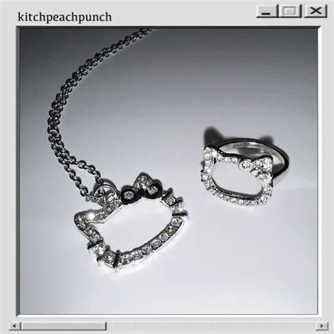 11 키치 하이틴 빅 큐빅 고양이 키티 목걸이 고양이 반지 Y2k 커플링 우정링 커플목걸이 우정목걸이 생일선물 하라주쿠 큐트 러블리 유니크 멘헤라 에이블리