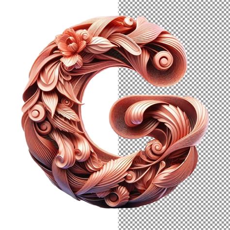 Premium Psd Floral Fusion 3d Letters Crafted With Blooms And Leaves