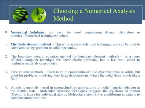PPT Analytical Vs Numerical Analysis In Solid Mechanics PowerPoint Presentation ID