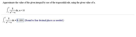 Solved Approximate The Value Of The Given Integral By Use Of Chegg