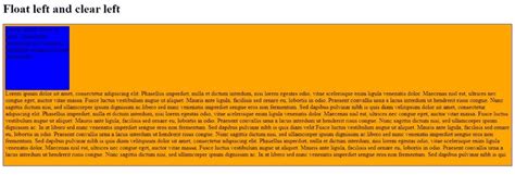 Fundamentals Of The Css Float And Clear Properties