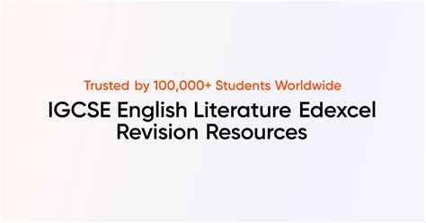Igcse English Literature Edexcel Resources Tutorchase
