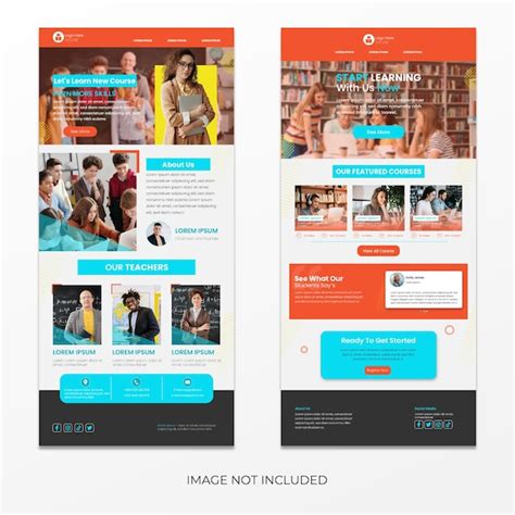 Premium Vector Online Course Education Email Template