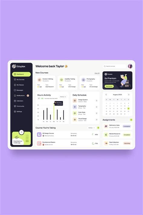 Educational Dashboard Design In 2025 Dashboard Design Web App Design