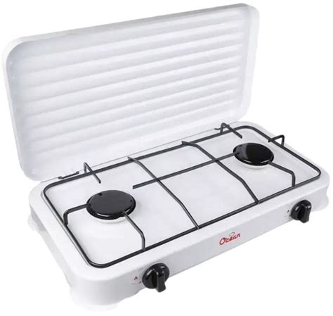 Газовая плита настольная таганок Ocean 2833 на 2 конфорки плита для баллонного газа для дома с