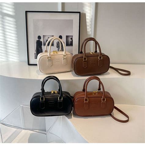 Womens Classic Retro Handbag Korean Style Crossbody Bag Stylish Pu