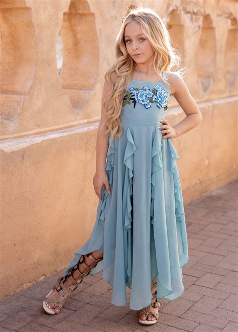 Kaylynn Dress In Seaglass Joyfolie