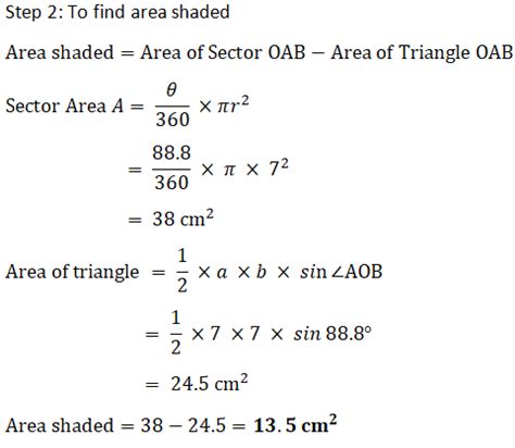 Math Simplified Arc Length Sector Area Chord