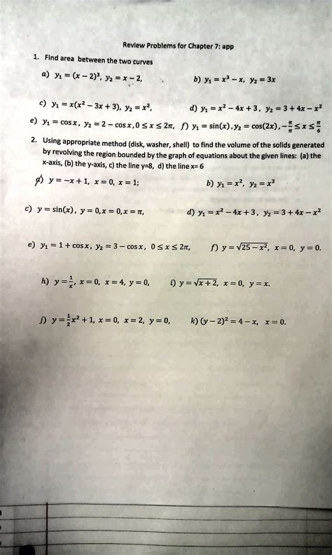solved find area between the two curves y1 x 2 3 y2