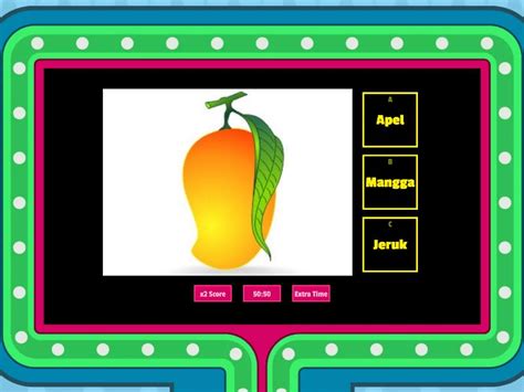 Tebak Nama Buah Buahan Gameshow Quiz