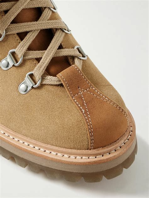 Grenson Bobby Nubuck Trimmed Suede Boots Neutrals Grenson